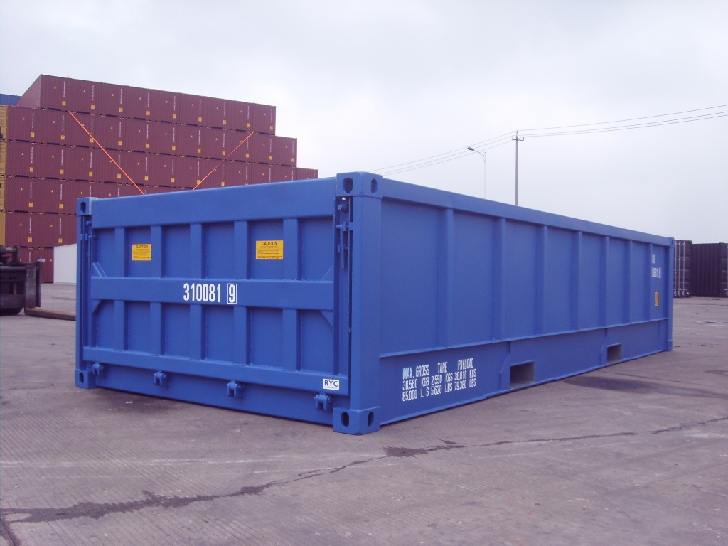 Type: 20ft half hoog Open top [stalen vloer en klep]