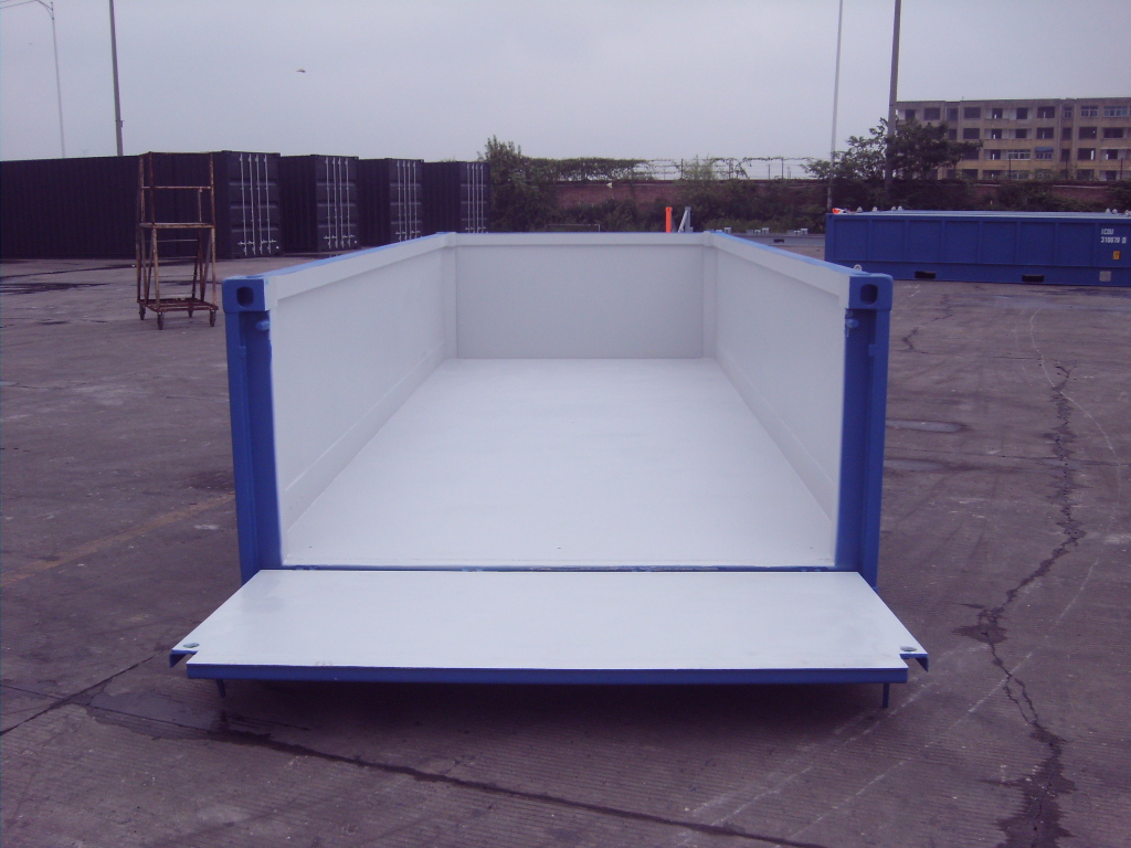Type: 20ft half hoog Open top [stalen vloer en klep]